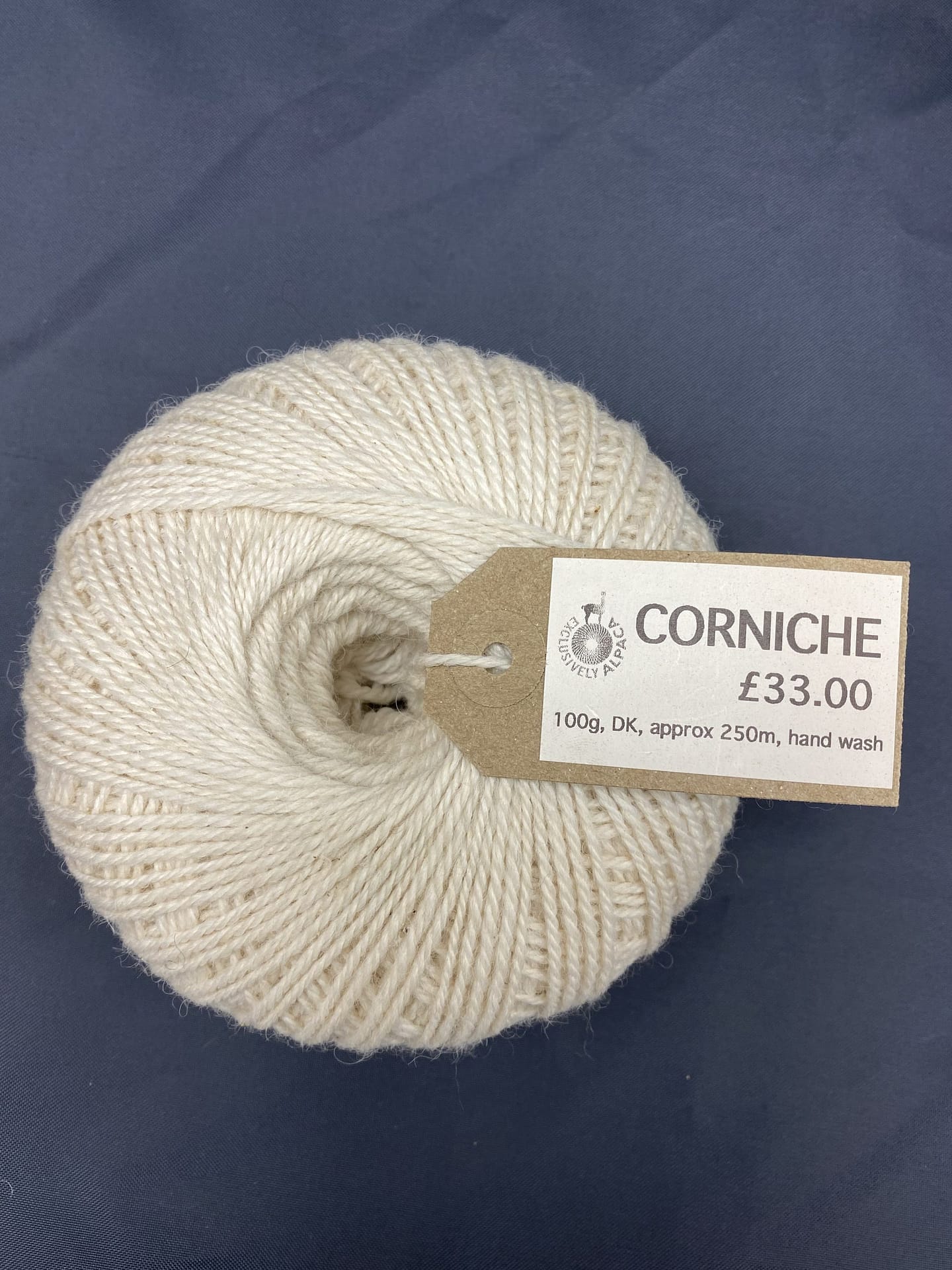 Alpaca DK white 100g 'Corniche' - Exclusively Alpaca